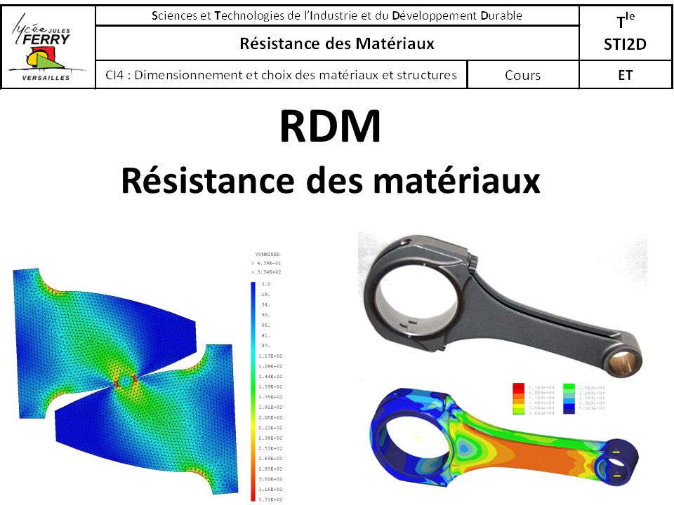 Formation RDM - Résistance des matériaux - Niveau 1 - Société ...