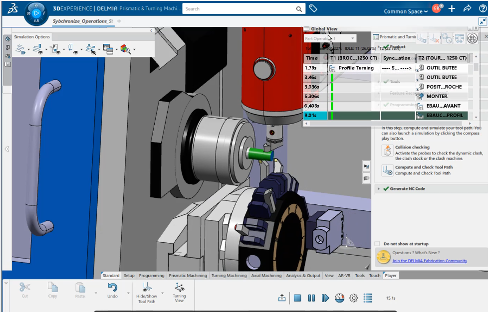 FORMATION DELMIA 3DEXPERIENCE Mill-Turn Machining – Usinage en Tournage ...